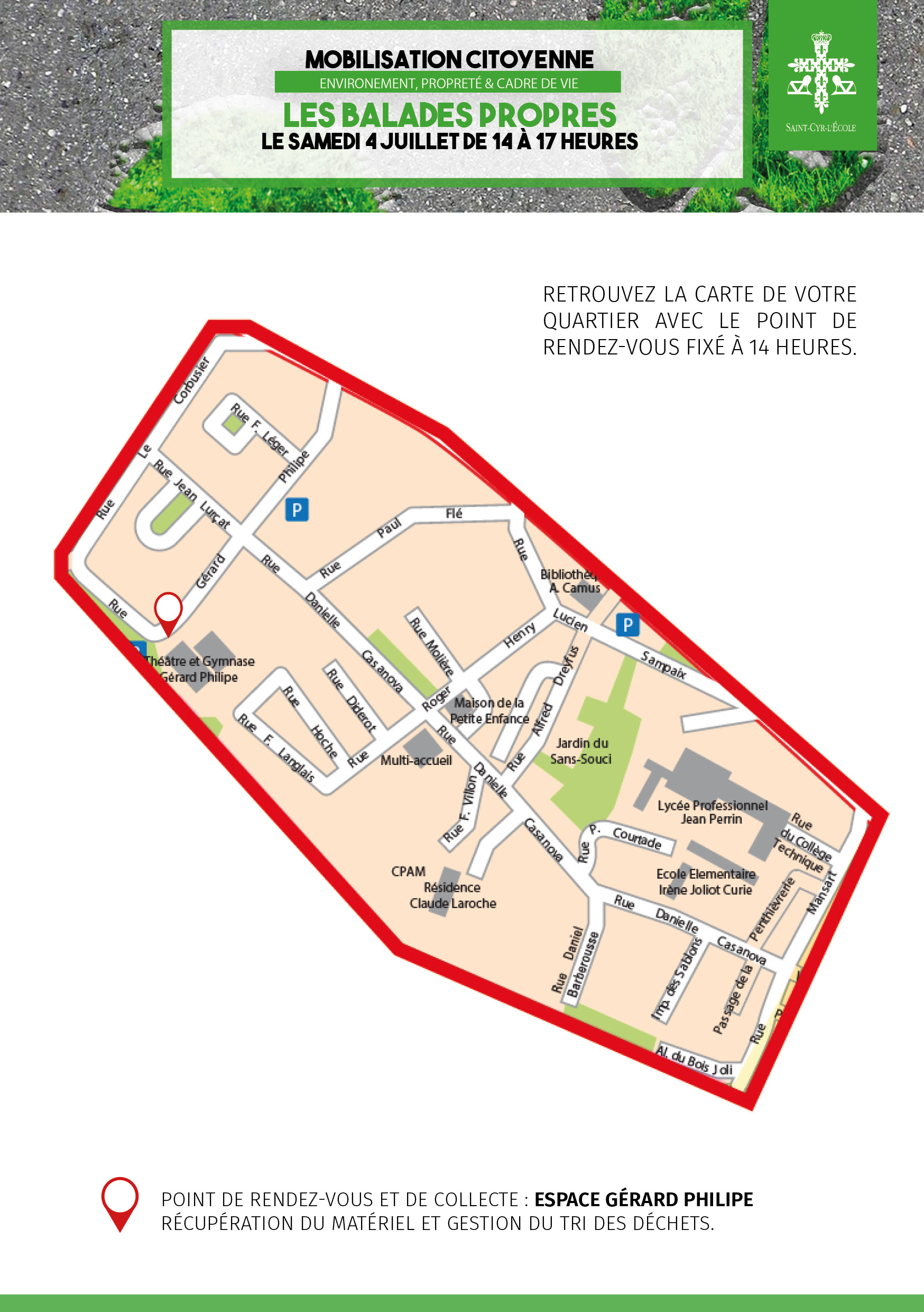 Balades Propres - Quartier Gérard Philipe - Saint-Cyr-L'École, site ...